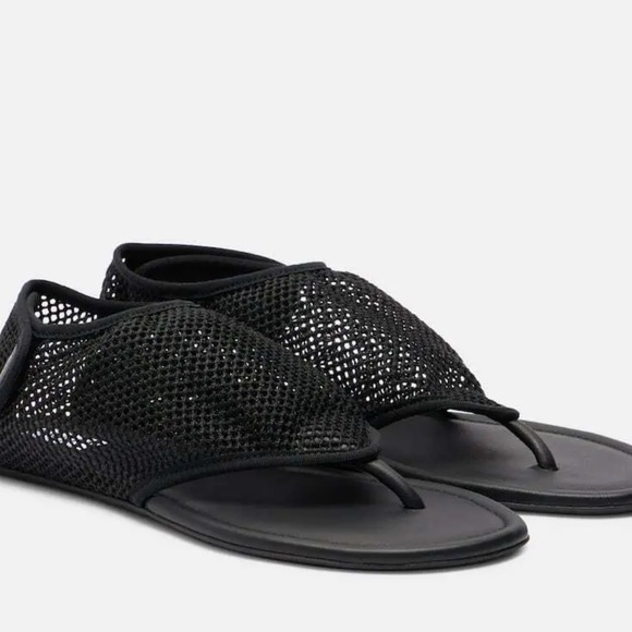 Alaia | Shoes | Alaia Black Mesh Womens Sandals | Poshmark